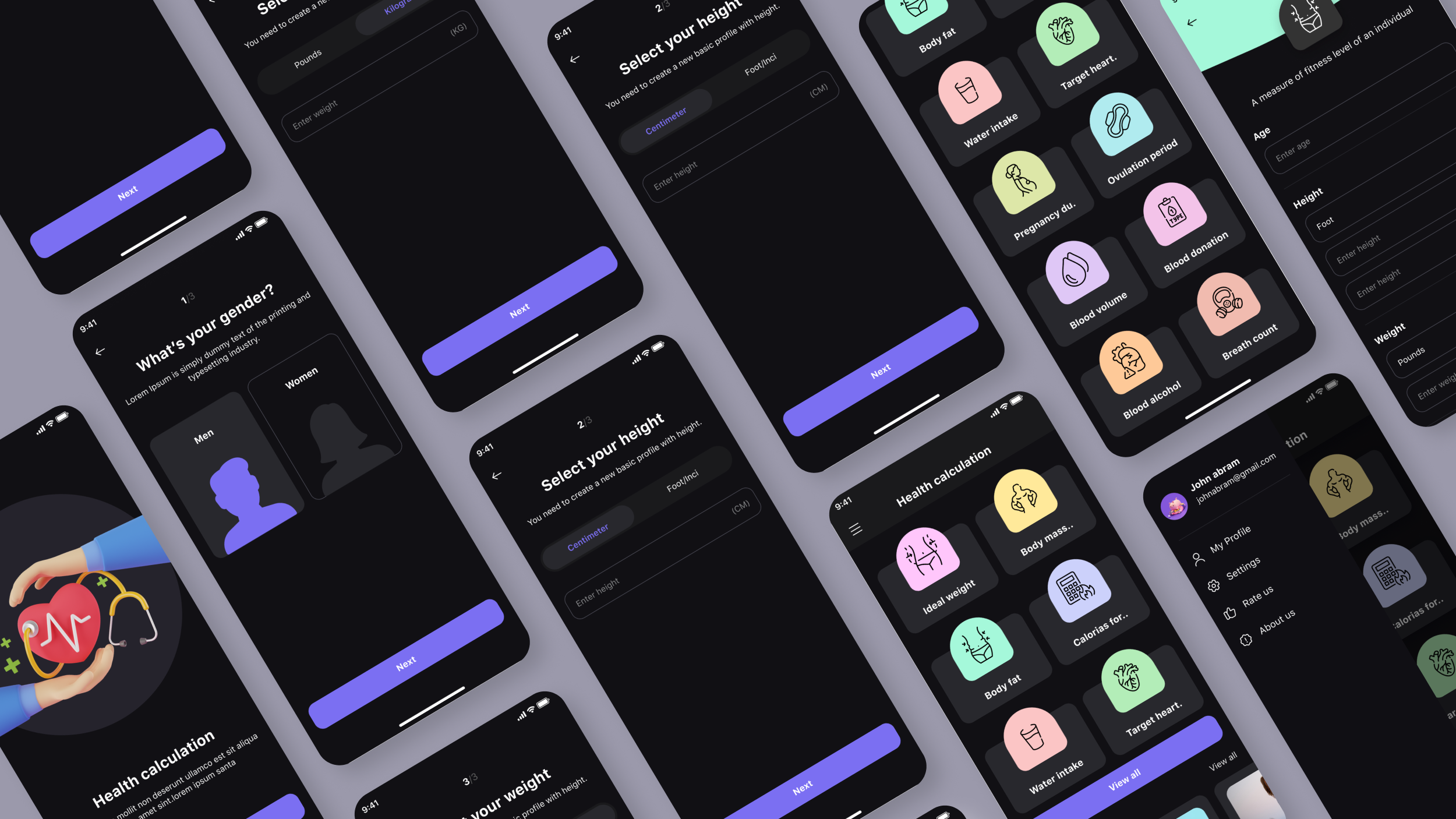 My Health calculator | Ideal Weight in flutter App with admob ready to publish | BMI calculation ...